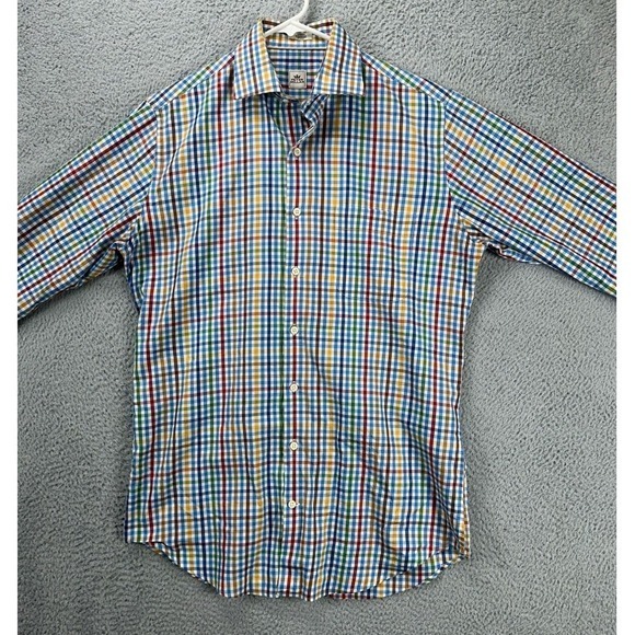 Peter Millar | Shirts | Peter Millar Button Up Shirt Adult Medium Blue ...